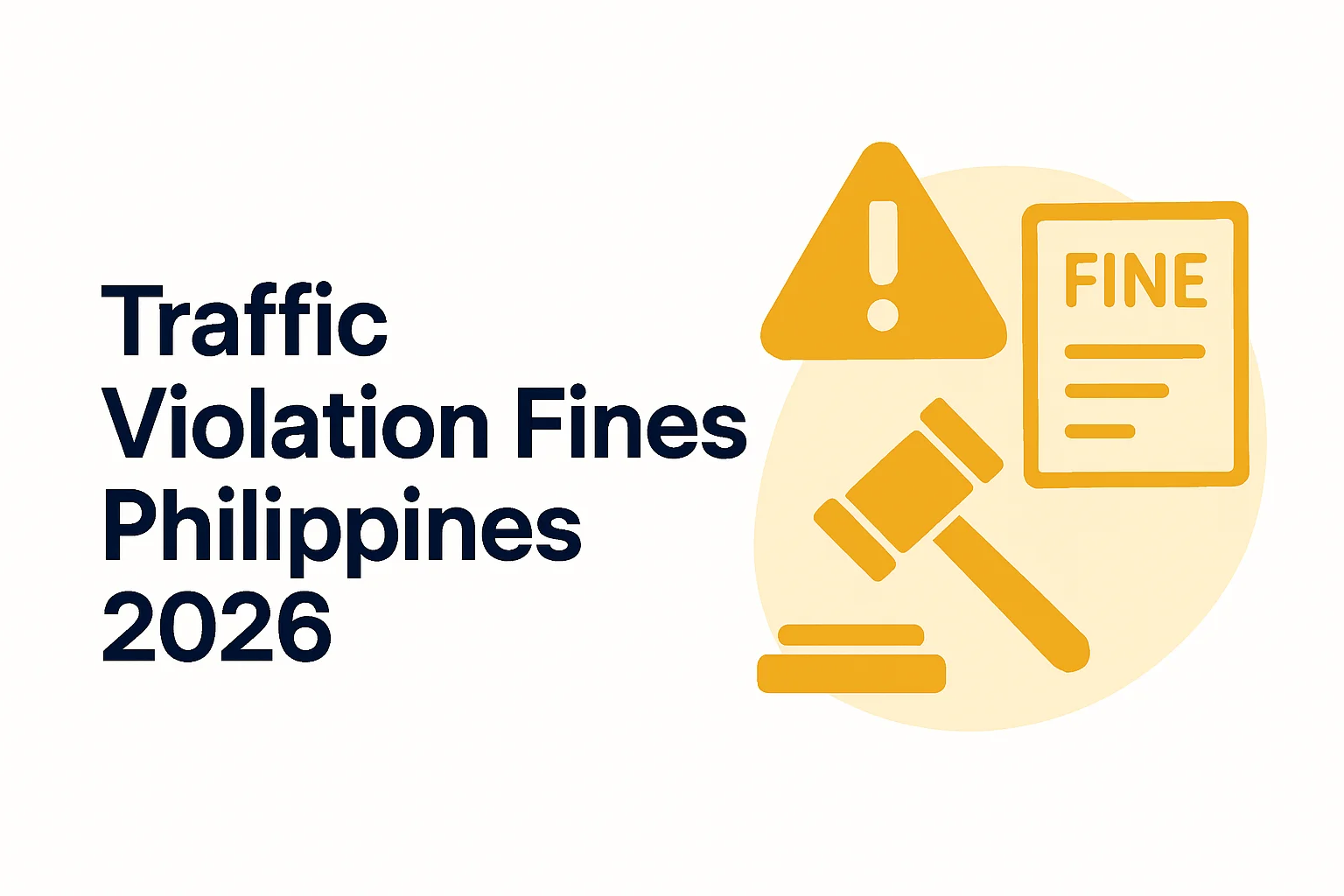 Traffic Violation Fines Philippines 2026 | LTO Fine Rates | Expressway.PH